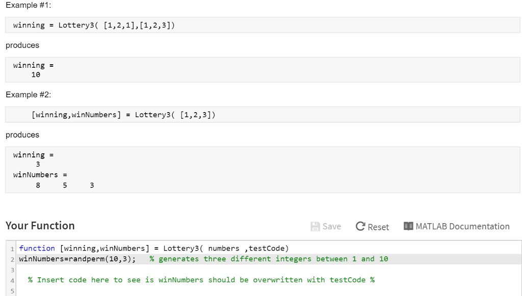 Solved Lottery The lottery game matches three different | Chegg.com