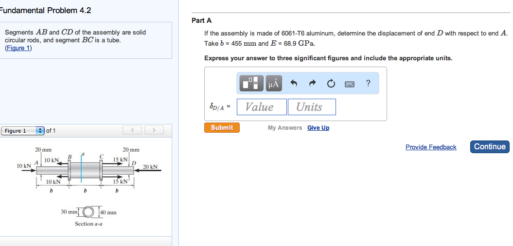 Solved Segments AB and CD of the assembly are solid circular | Chegg.com