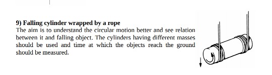 Solved 9) Falling cylinder wrapped by a rope The aim is to | Chegg.com