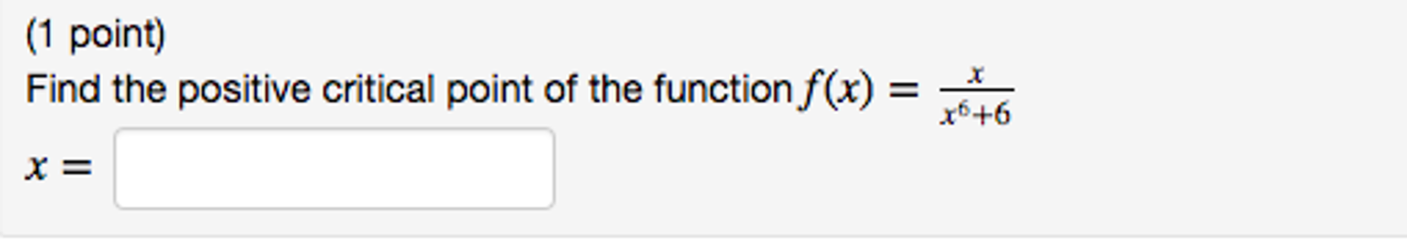 Solved Find the positive critical point of the function f(x) | Chegg.com