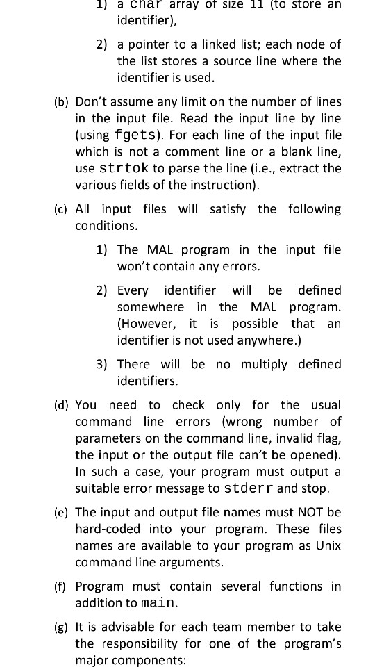 Solved You Are Required To Write A C Program Whose Input 