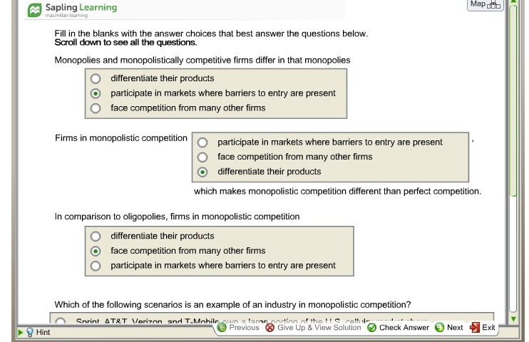 Solved: Sapling Learning Mapo Fill In The Blanks With The ... | Chegg.com