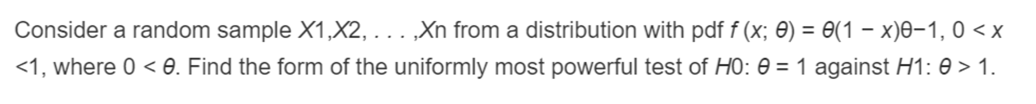 Consider a random sample X1, X2, ..., Xn from a | Chegg.com