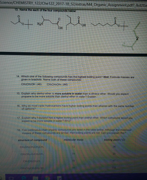 Solved extras/M4-organic Assignment-par? adzisess?on Which | Chegg.com