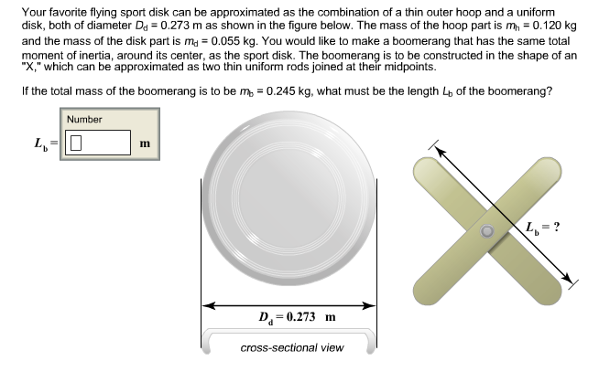 Solved Your favorite flying sport disk can be approximated | Chegg.com