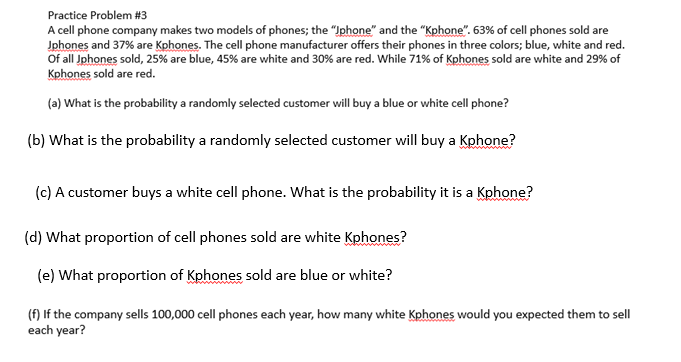 Solved A cell phone company makes two models of phones; the | Chegg.com