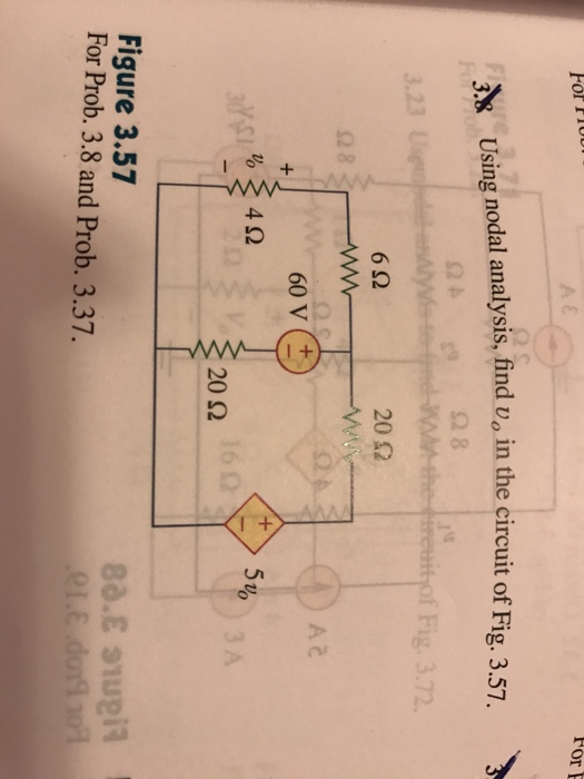 Solved Using nodal analysis, find v_0 in the circuit of Fig. | Chegg.com