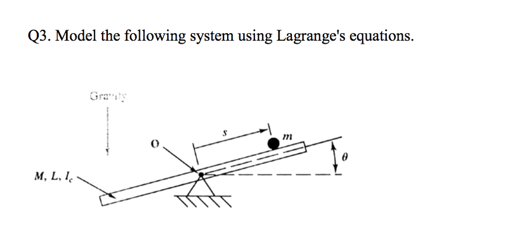 Solved Q3. Model the following system using Lagrange's | Chegg.com