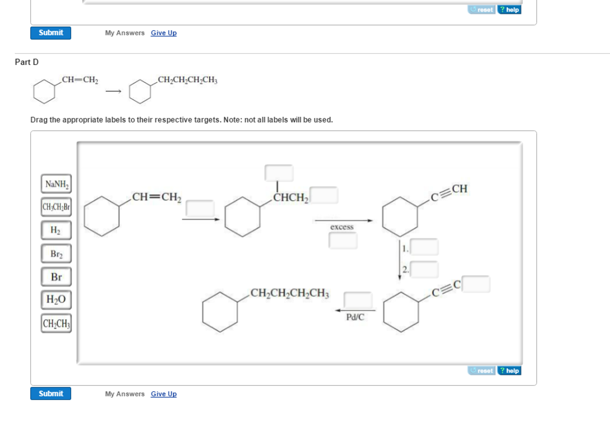 Solved For each of the following target molecules, design a | Chegg.com