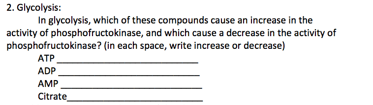 Solved In glycolysis, which of these compounds cause an | Chegg.com