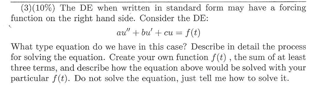 Solved 3 10 The DE When Written In Standard Form May Chegg solved-3-10-the-de-when-written-in-standard-form-may-chegg