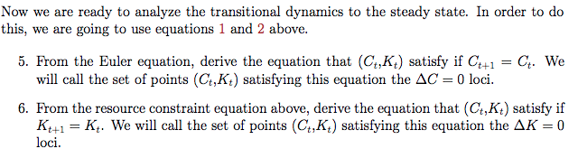 I Comparative Statics and Transitional Dynamics in | Chegg.com