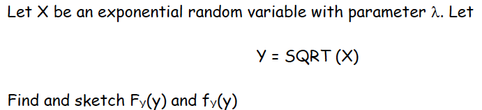 Solved Let X be an exponential random variable with | Chegg.com