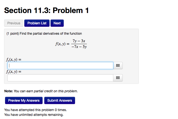 Solved Section 11.3: Problem1 Previous Problem List Next (1 | Chegg.com