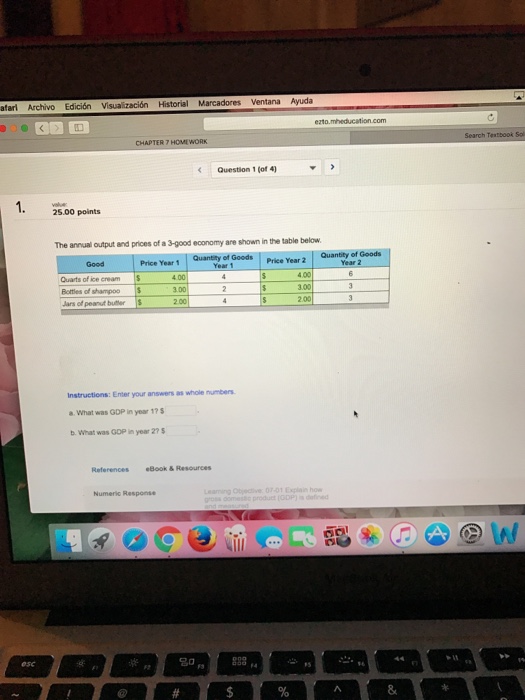 Solved: The Annual Output And Prices Of A 3-good Economy A... | Chegg.com