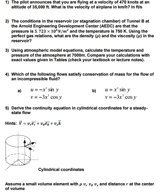 Solved 3) Using atmospheric model equations, calculate the | Chegg.com