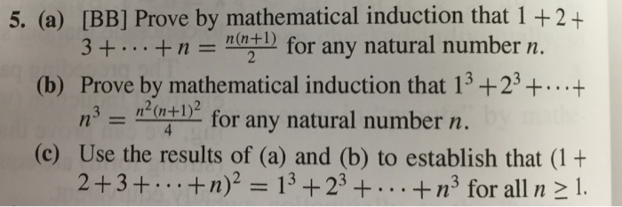 Solved Prove by mathematical induction that 1 + 2 + 3 + .n | Chegg.com