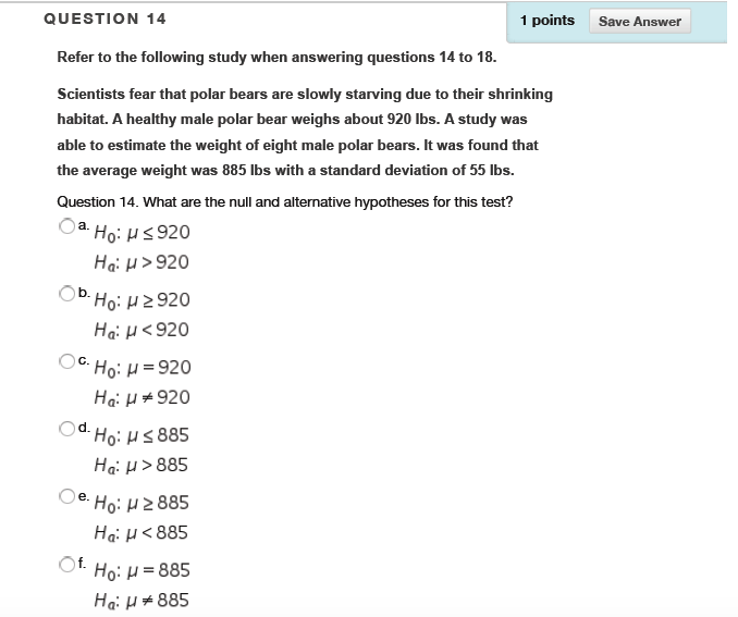 Solved QUESTION 14 1 points Save Answer Refer to the | Chegg.com
