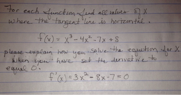 Solved For each function find all values of x where the | Chegg.com