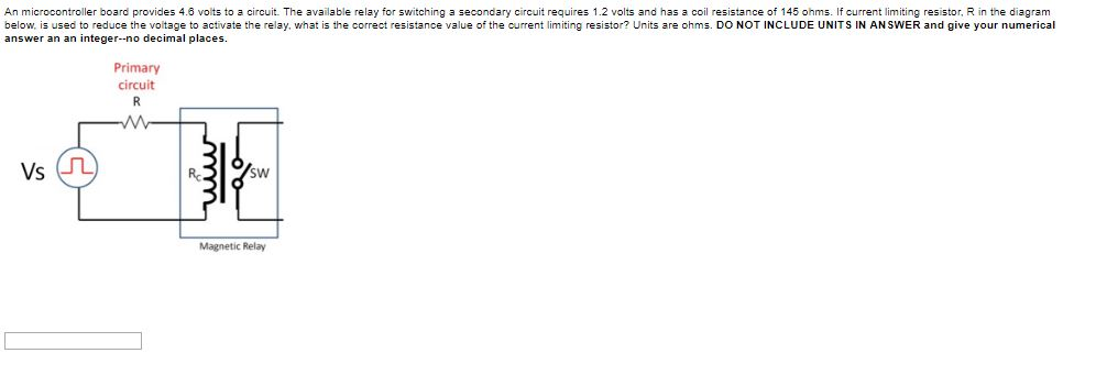 Solved An microcontroller board provides 4.8 volts to a | Chegg.com