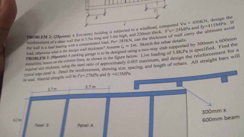 PROBLEM 2: (2Spoints) A five-storey building is | Chegg.com