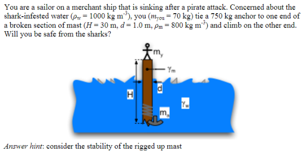 Solved You are a sailor on a merchant ship that is sinking | Chegg.com