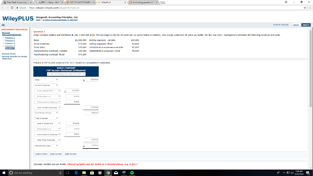 Accounting Archive | April 11, 2018 | Chegg.com