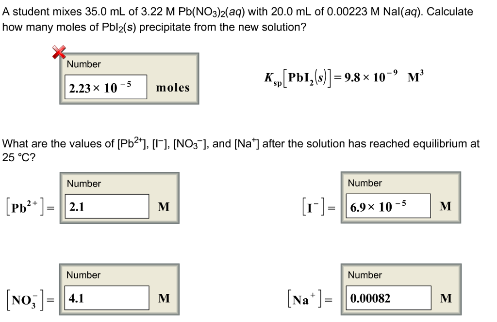 Solved A student mixes 35.0 mL of 3.22 M Pb(NO3)2(aq) with | Chegg.com