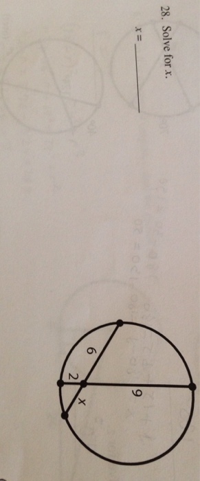 Solved 28. Solve for x. X = | Chegg.com