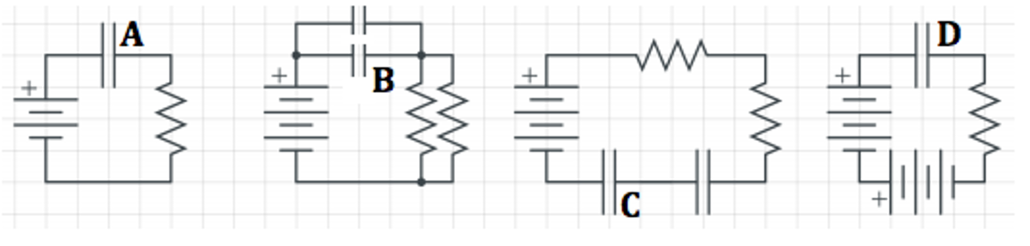 Solved The four circuits shown have identical resistors, | Chegg.com