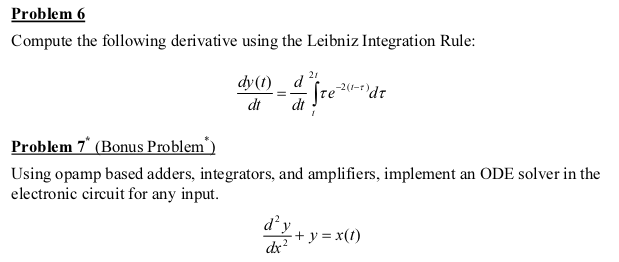 Problem 6 Compute the following derivative using the | Chegg.com