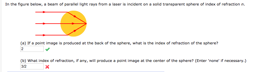 Solved In the figure below, a beam of parallel light rays | Chegg.com