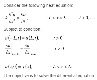 Solved Consider the following heat equation: k partial | Chegg.com