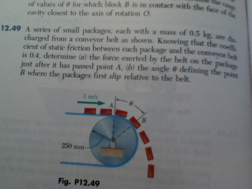 Solved A series of small packages, each with a mass of 0.5 | Chegg.com