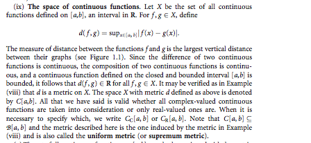 The space of continuous functions. Let X be the set | Chegg.com