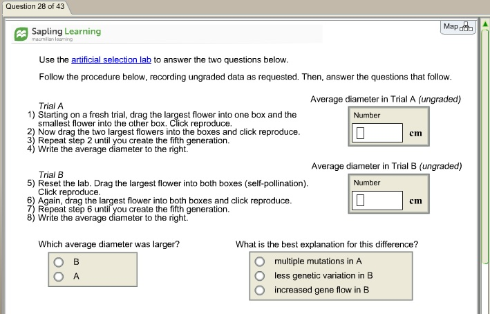 Solved Use the artificial selection lab to answer the two | Chegg.com