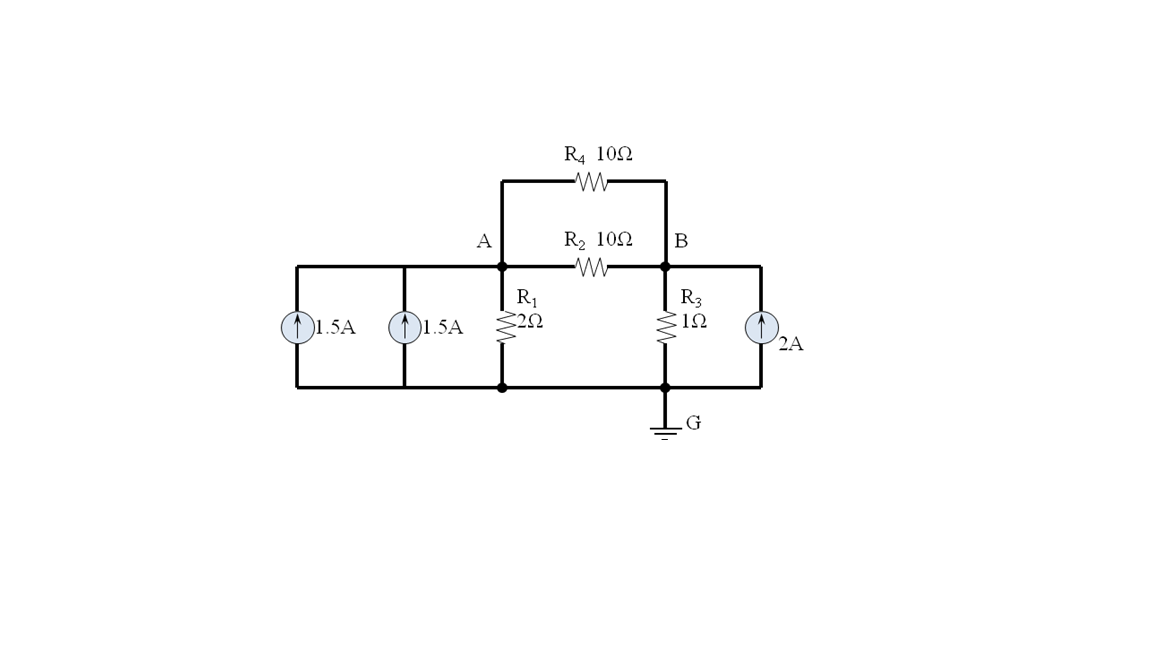 Solved R4 102 Ri 2Ω R3 112 1.5A 1.5A 5A 2A | Chegg.com