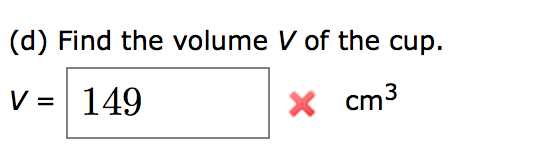 Solved A conical cup is made from a circular piece of paper | Chegg.com