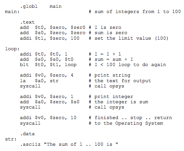 Solved Modify the MIPS program to calculate the sum of the | Chegg.com