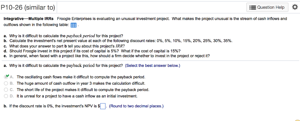 Solved P10-26 (similar to) IS Question Help Integrative | Chegg.com