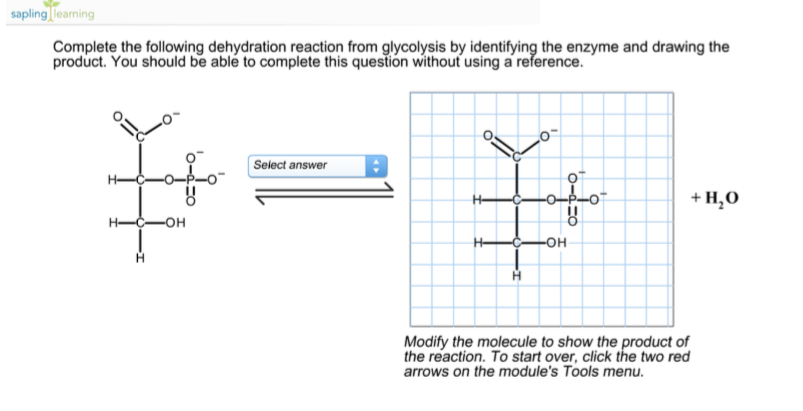 Solved Complete the following dehydration reaction from | Chegg.com