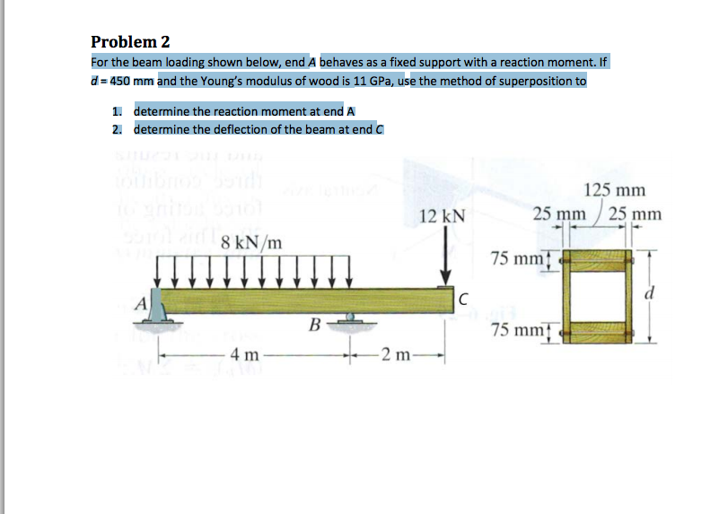 Solved: For The Beam Loading Shown Below, End A Behaves As... | Chegg.com