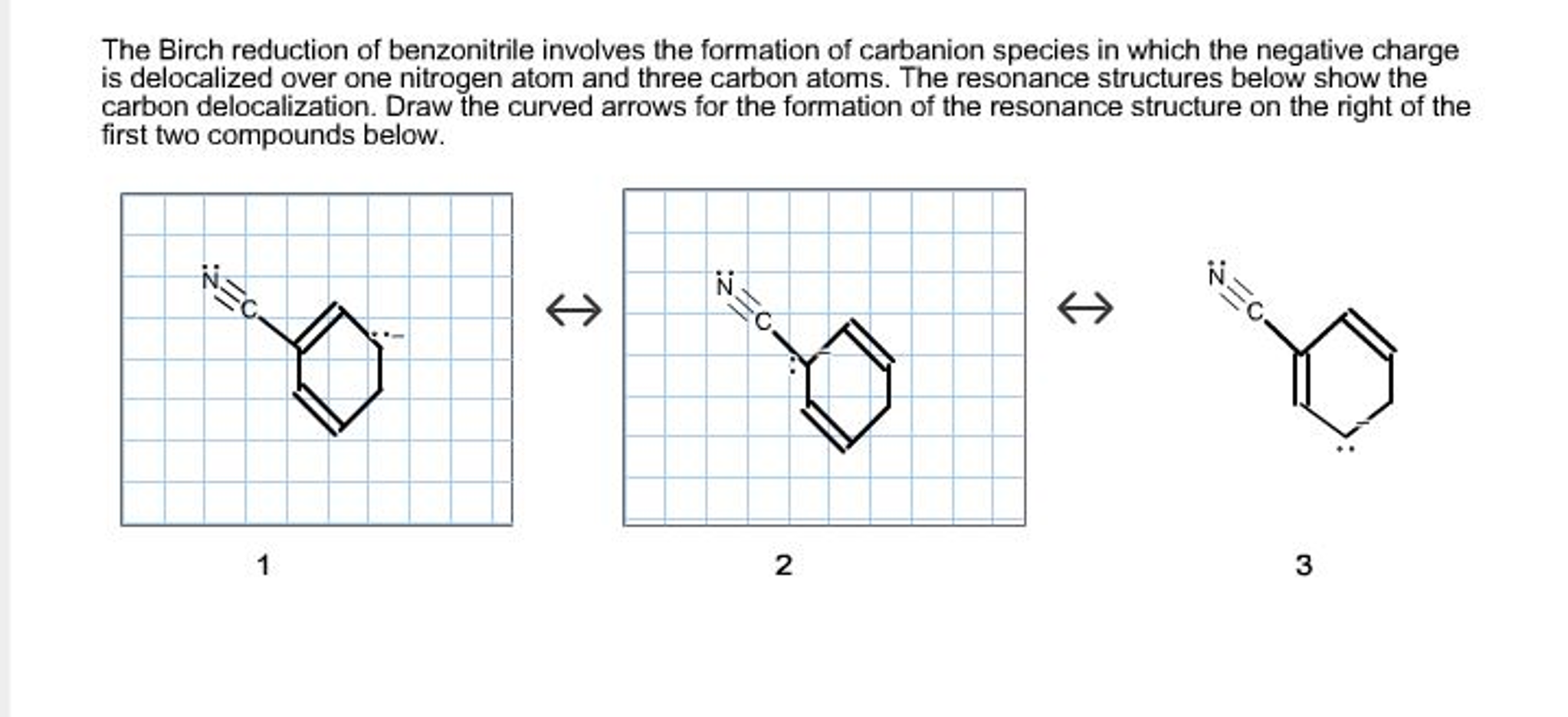 Solved The Birch reduction of benzonitrile involves the | Chegg.com