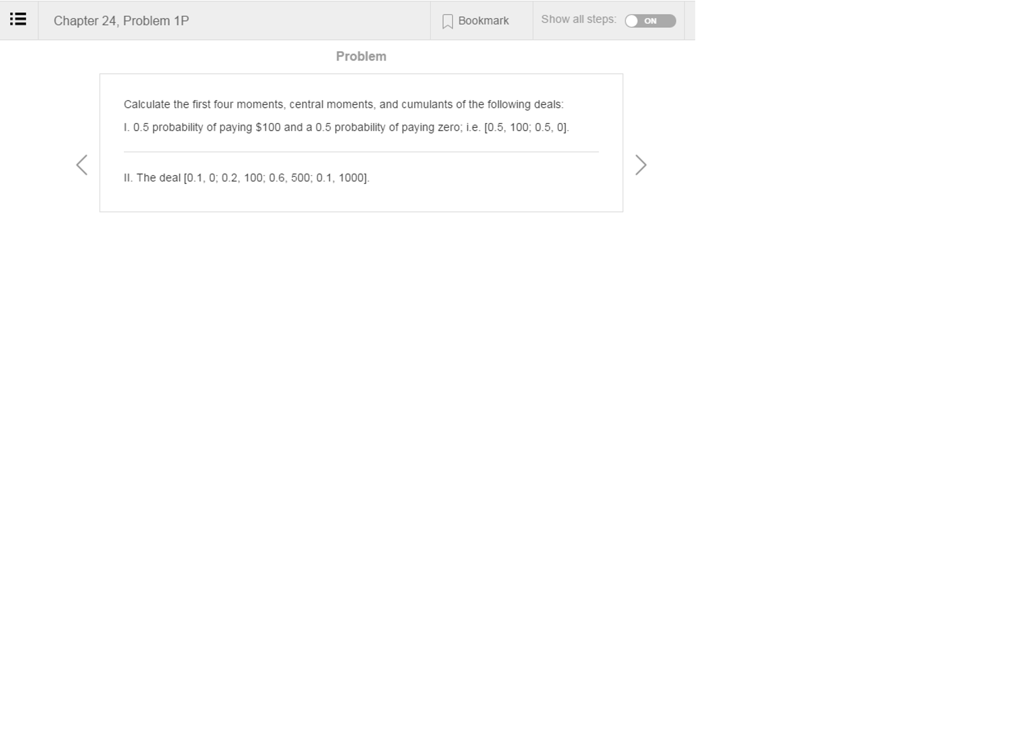 Solved Calculate the first four moments, central moments, | Chegg.com