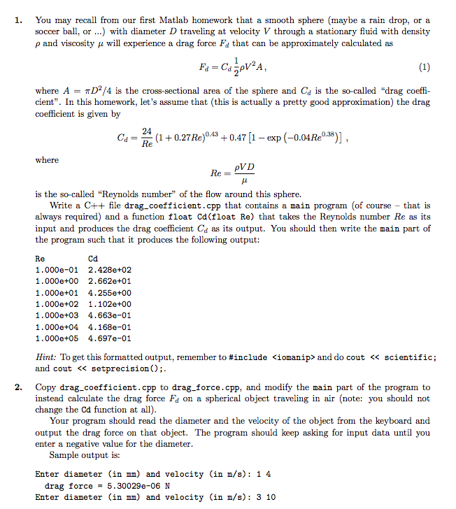 Solved 1. You may recall from our first Matlab homework that | Chegg.com