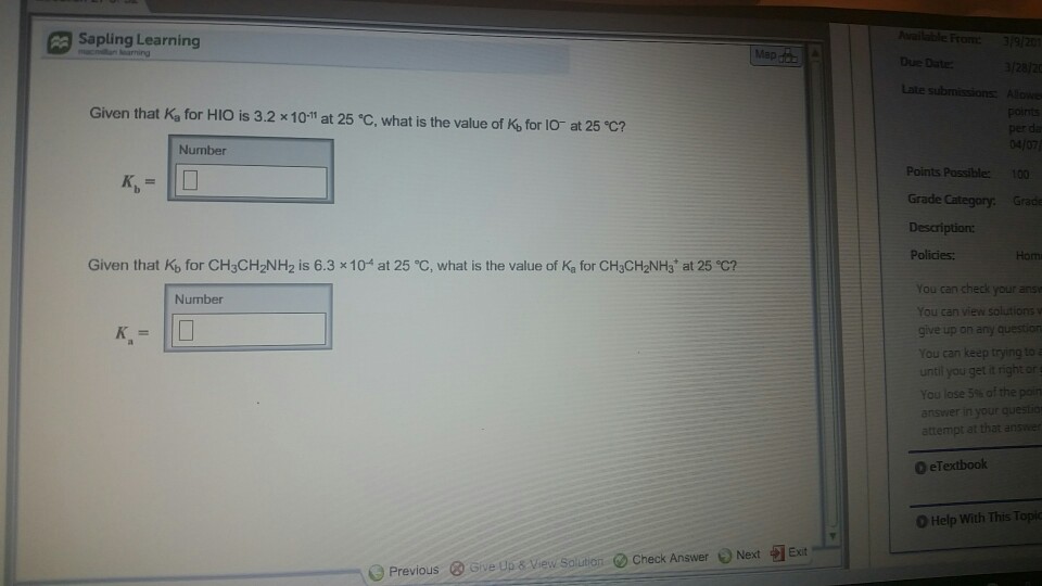Solved Complete this table of values for four aqueous | Chegg.com