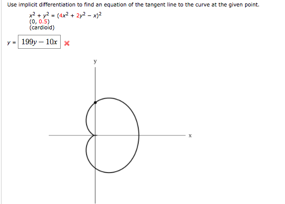 Solved Use implicit differentiation to find an equation of | Chegg.com
