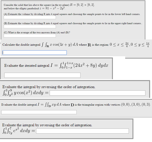 Solved In evaluating a double integral over a region D, a | Chegg.com