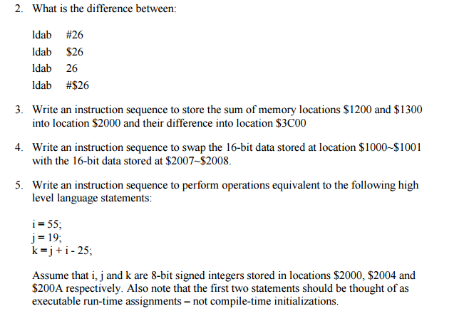 Solved What is the difference between: Idab #26 Idab $26 | Chegg.com