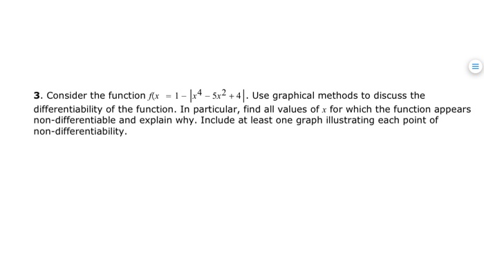 Solved Consider the function f(x = 1 - |x^4 - 5x^2 +4|. | Chegg.com